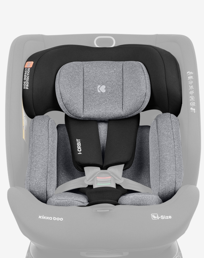 Kikkaboo i-Orbit Dark Grey rotation 360 - Bimbi