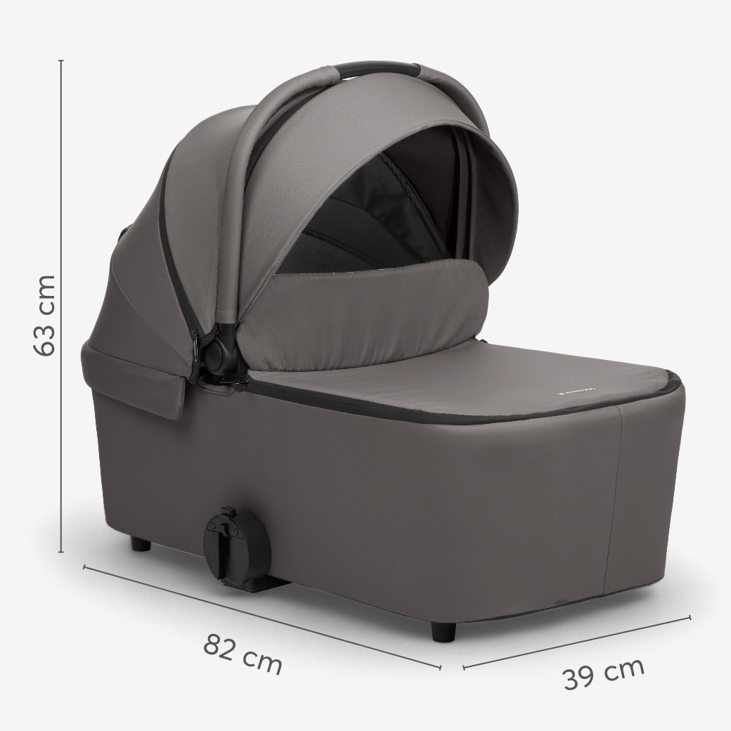 Modena Dark Grey Stroller 3in1 with carrycot - Bimbi